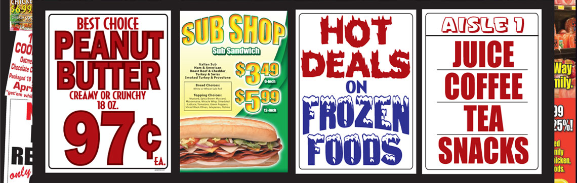 Sign Samples - Paper Posters Plus